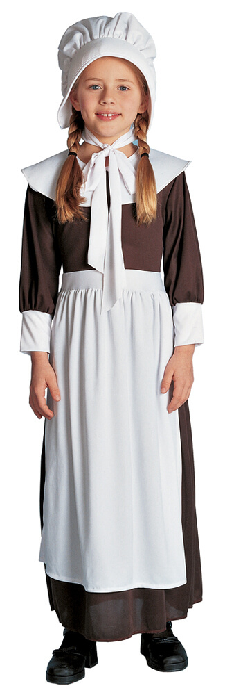 Child's Colonial Girl Costume - Candy Apple Costumes - Heroes in History