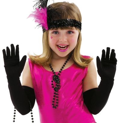Child's Opera Gloves - Black or White - Candy Apple Costumes - 20's ...