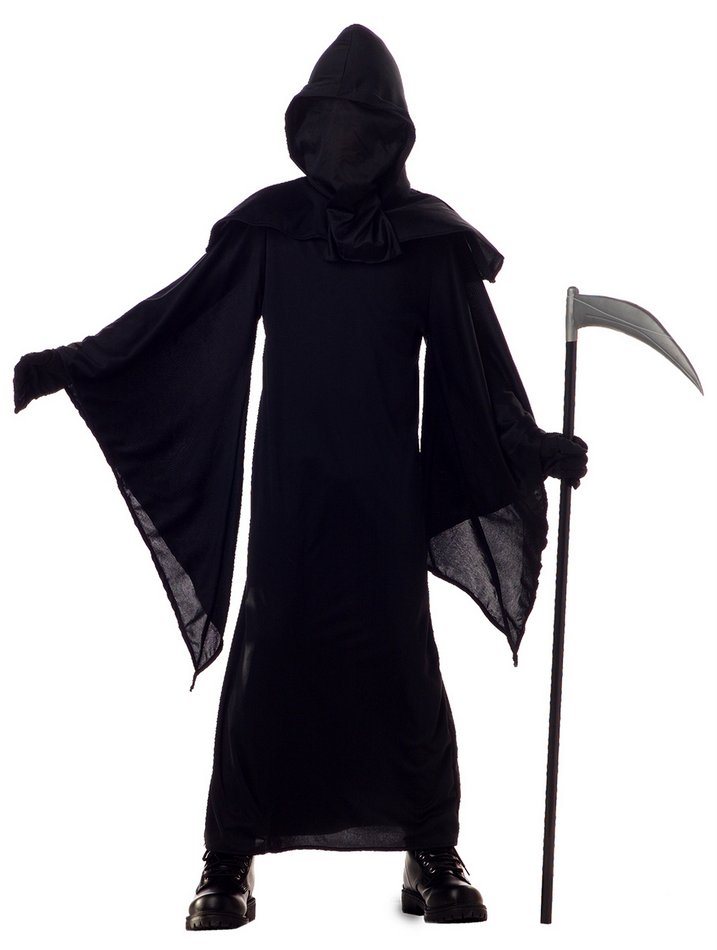 Child's Black Hooded Horror Robe Costume - Candy Apple Costumes ...