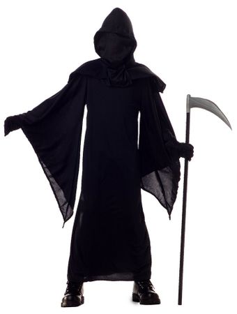 Child's Black Hooded Horror Robe Costume - Candy Apple Costumes ...