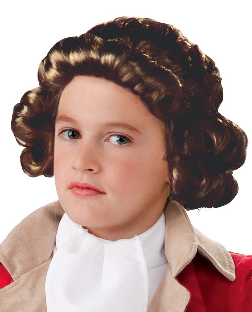 Child's Colonial Boy Wig in Brown - Candy Apple Costumes - President's ...