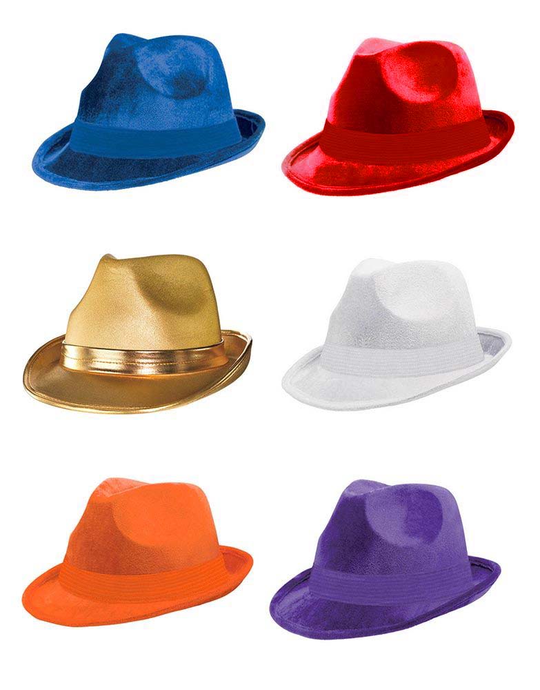 Colorful Fedora Hat - Candy Apple Costumes - Clown Accessories and Wigs