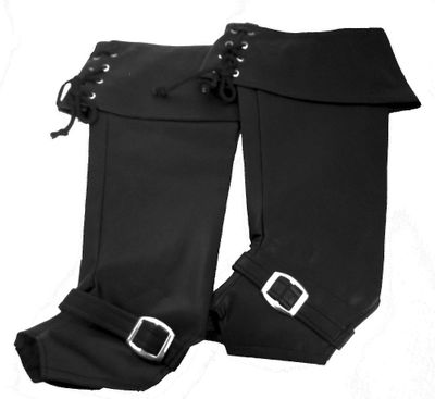 Deluxe Black Vinyl Men's Boot Covers - Candy Apple Costumes - Adult ...