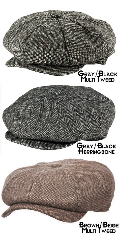 Deluxe Wool Blend Newsboy Cap - 20's Costumes