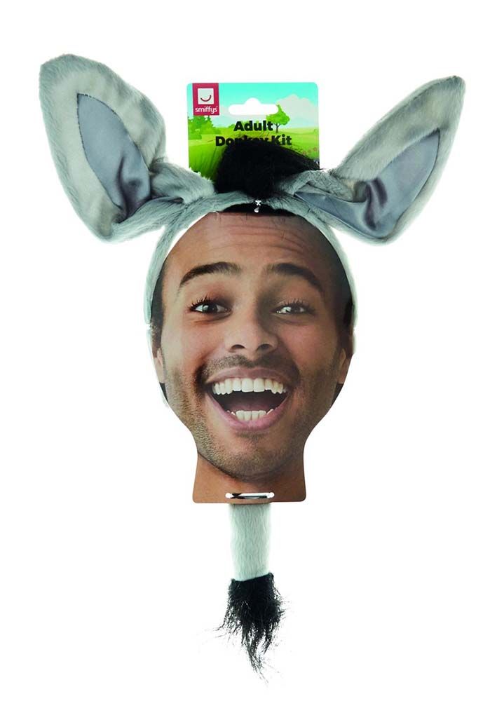 Donkey Headband and Tail Costume Kit - Candy Apple Costumes - Animal ...