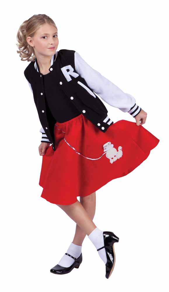 Economy Child's Poodle Skirt - More Colors - Candy Apple Costumes - 50 ...