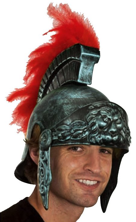 Feathered Roman Helmet - Candy Apple Costumes - Men's Toga Costumes