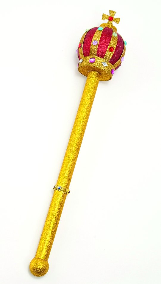 Gold/Red Glitter Jeweled Royal Scepter- Candy Apple Costumes - Castles ...