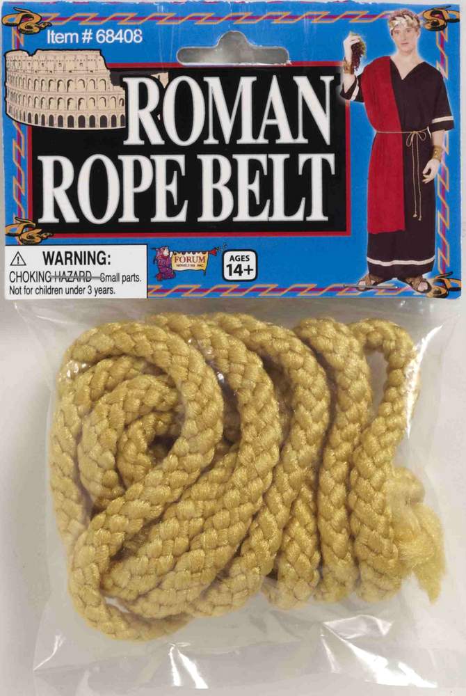 Gold Roman Rope Belt - Candy Apple Costumes - Plus Size Toga Costumes