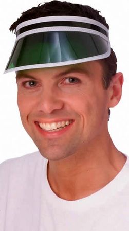 Green Eye Shade Visor - CandyAppleCostumes.com