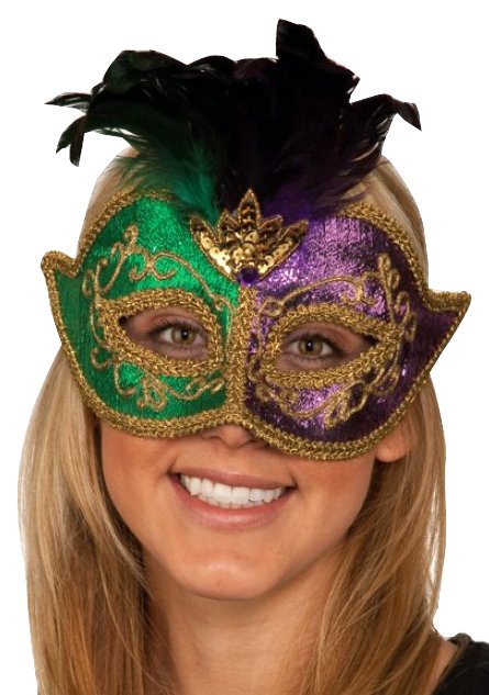Purple And Gold Masquerade Masks