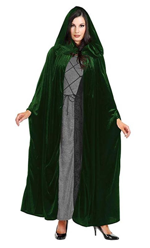 Adult Velvet Hooded Cloak - Candy Apple Costumes - Steampunk Costumes