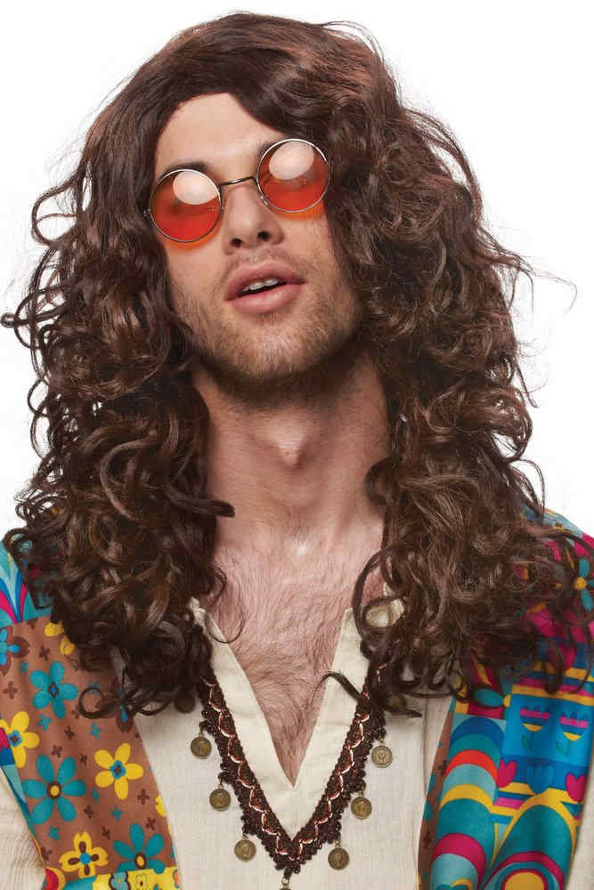 Hippie Rocker Brown Wig - Candy Apple Costumes - 60's Costumes