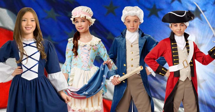 Child Size Colonial and 18th Century Costumes