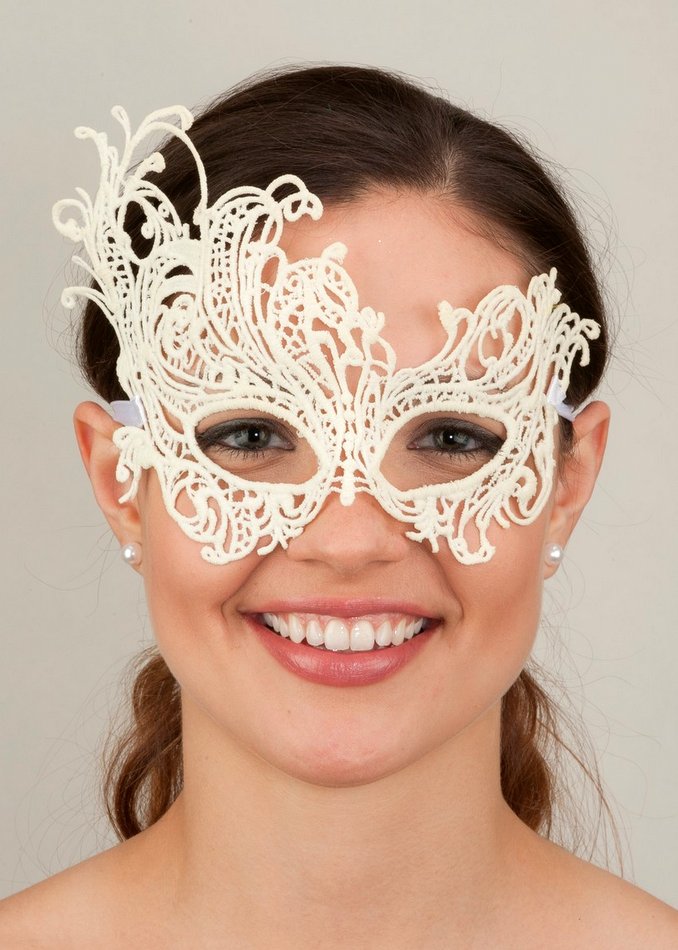 White Lace Mask Cinderella Story