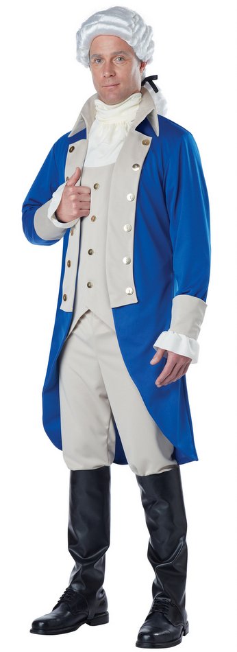 Men's George Washington Costume - Candy Apple Costumes - Adult Colonial ...
