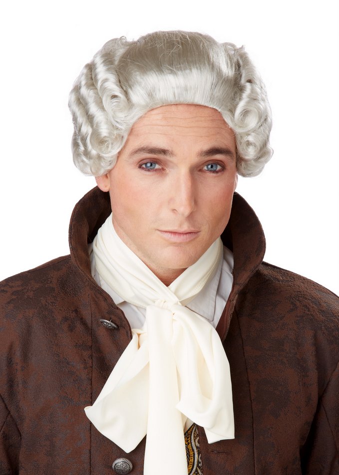 Men's 18th Century Gray Peruke Wig - Candy Apple Costumes - Colonial ...