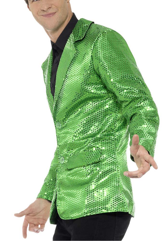 Men's Green Sequin Jacket - Candy Apple Costumes - St. Patrick's Day ...