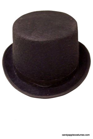 Permafelt Black Top Hat - Adult or Child - Candy Apple Costumes - Pop ...