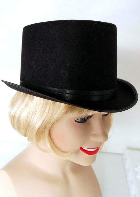 Permafelt Black Top Hat - Adult or Child - Candy Apple Costumes - Pop ...