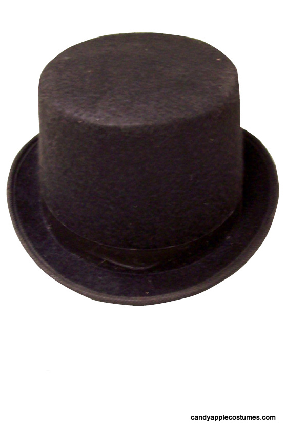Permafelt Black Top Hat - Adult or Child - Candy Apple Costumes - Pop ...