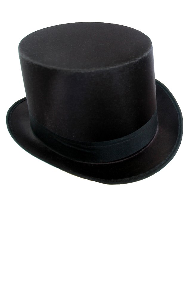 Permasilk Black Top Hat - CandyAppleCostumes.com
