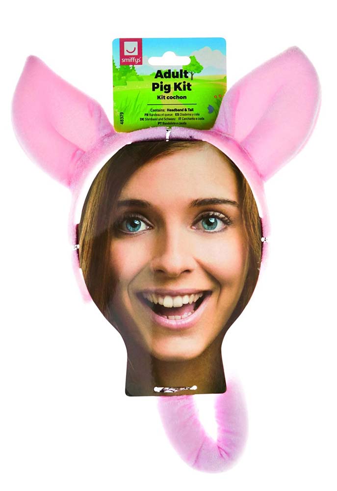 Pig Headband and Tail Costume Kit - Candy Apple Costumes - Animal Costumes