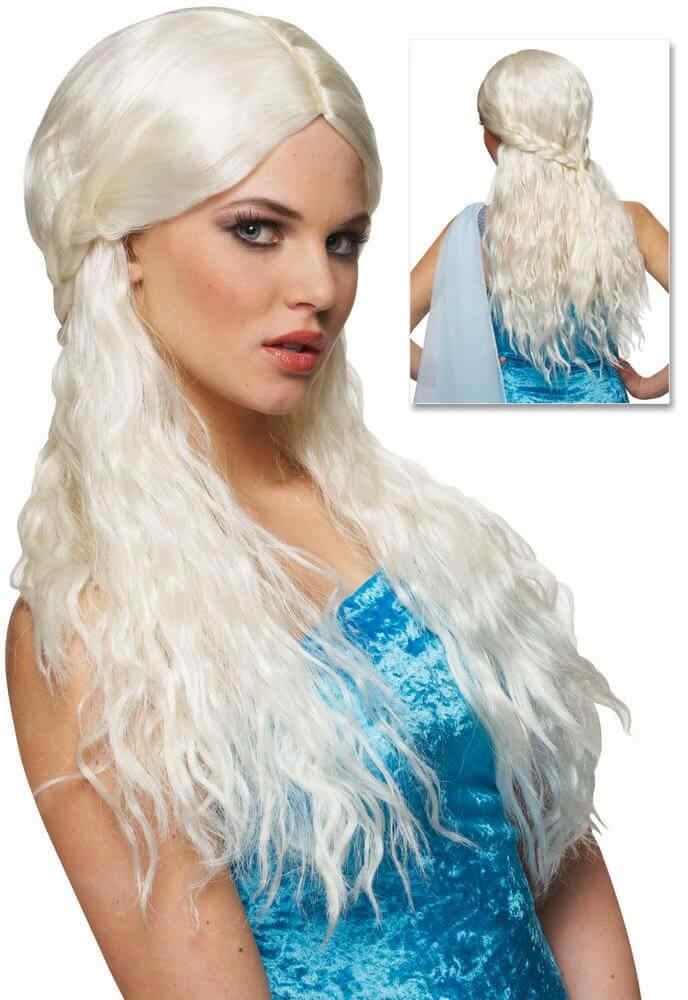 Platinum Barbarian Bride Wig - Castles and Thrones Costumes