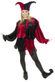 Plus Size Adult Red/Black Velvet Jester Costume - Candy Apple Costumes ...