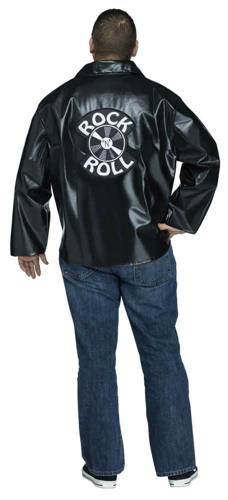 Plus Size Black 50's Rock 'N' Roll Jacket - Candy Apple Costumes - 3X ...