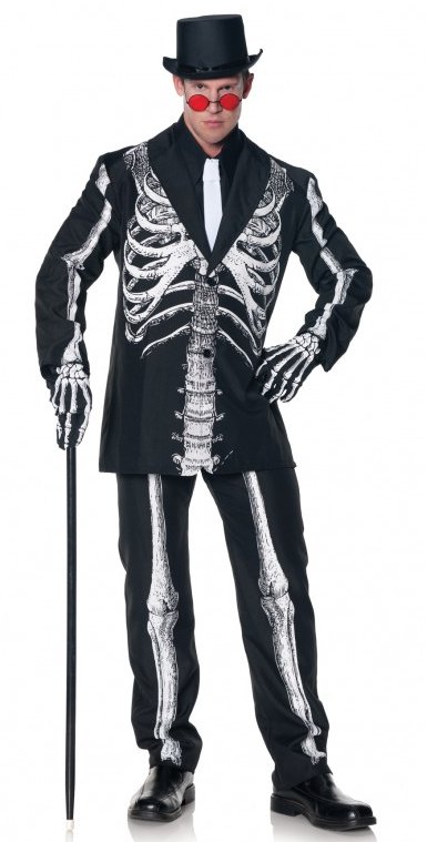 Plus Size Men's Bone Daddy Skeleton Suit Costume - Candy Apple Costumes ...