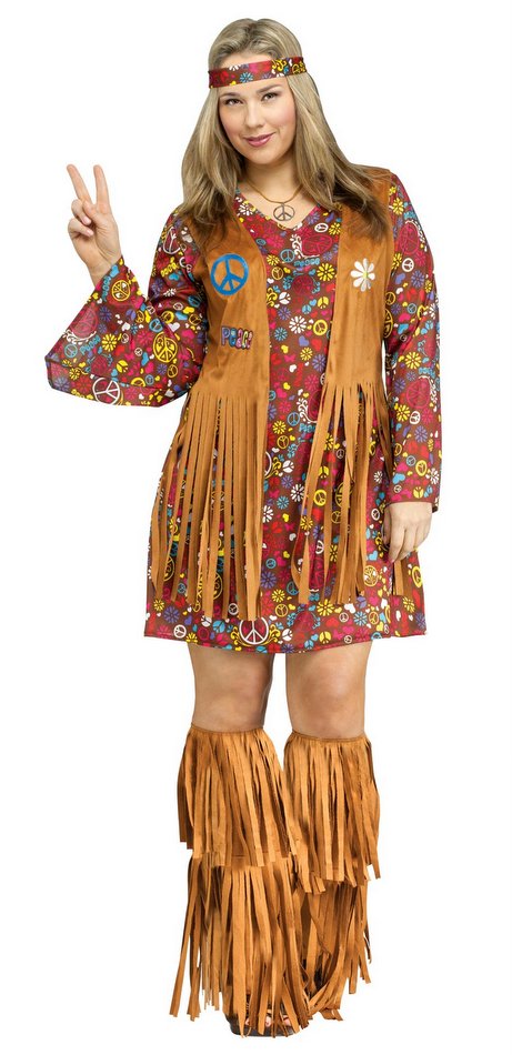 Plus Size Peace and Love Hippie Costume - Candy Apple Costumes - 60's ...