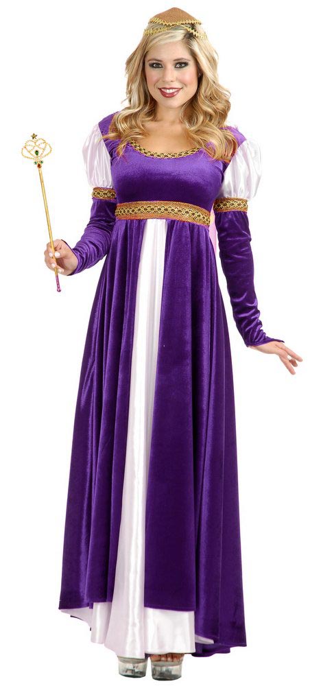 Purple Medieval Princess Dresses