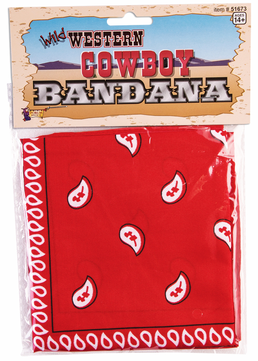 Red Cowboy Bandana - Candy Apple Costumes - Wild West Costumes