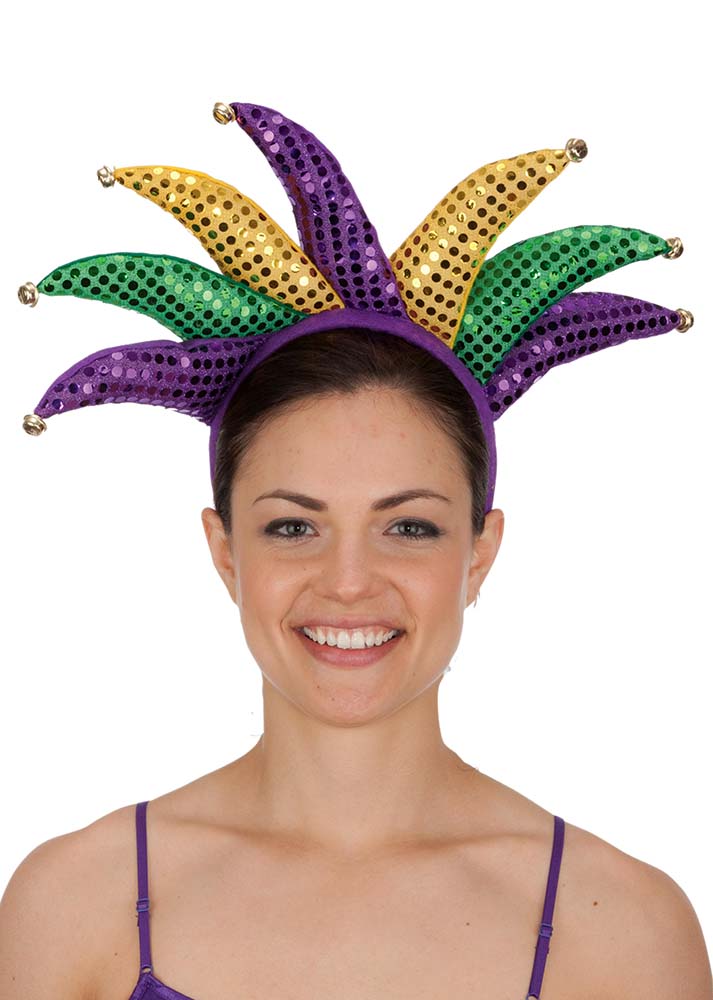 Sequin Mardi Gras Jester Headband - Candy Apple Costumes - Mardi Gras ...