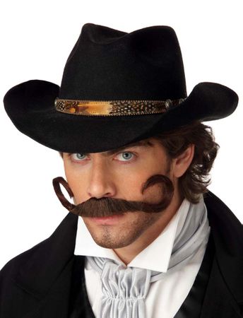 The Gunslinger Mustache - Candy Apple Costumes - Colonial Costumes