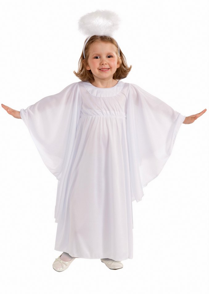 Child and Toddler Angel Costume With Bell Sleeves - Candy Apple ...