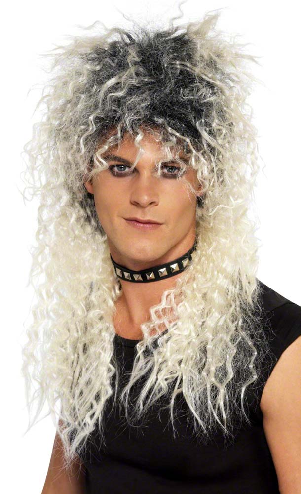 Two-Tone Blonde Hard Rocker Wig - Candy Apple Costumes - 80's Costumes