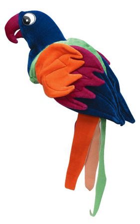 Velvet Parrot Hat - Candy Apple Costumes - Clown Accessories and Wigs