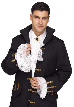 White Lace Jabot and Cuffs Set - Candy Apple Costumes - Heroes in History