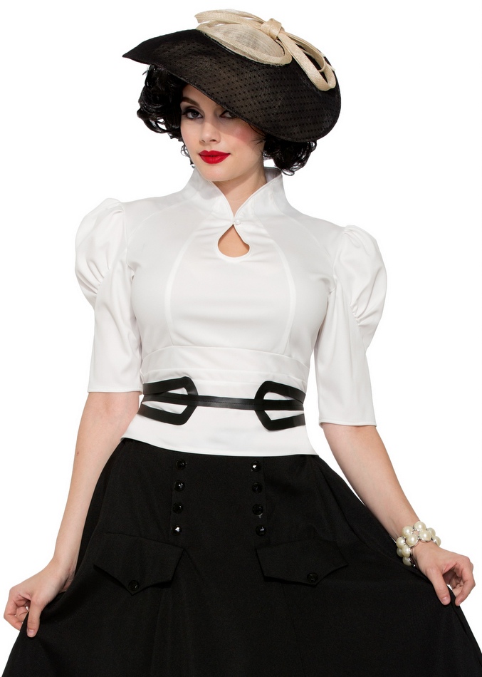 Women's 1940's Bombshell Blouse - Candy Apple Costumes - 40's Costumes