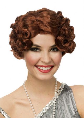 Women's Natural Red Daisy Flapper Wig - Candy Apple Costumes - 20's Wigs