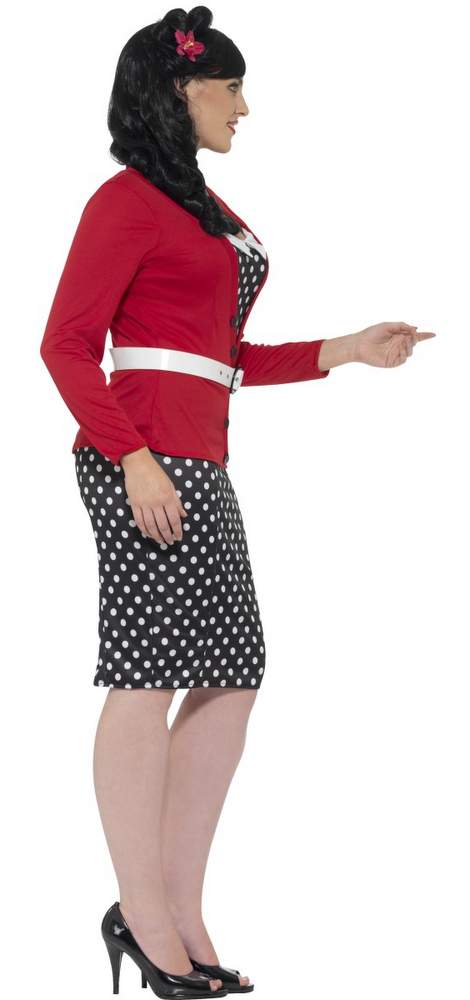 Women's Plus Size 50's Polka Dot Pin-Up Costume - Candy Apple Costumes ...