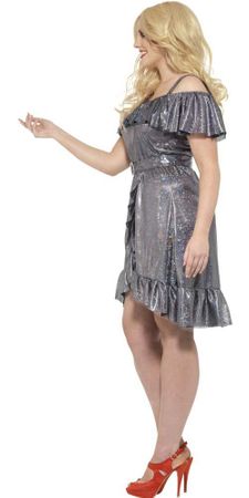Women's Plus Size Silver Disco Diva Costume - Candy Apple Costumes - 3X ...