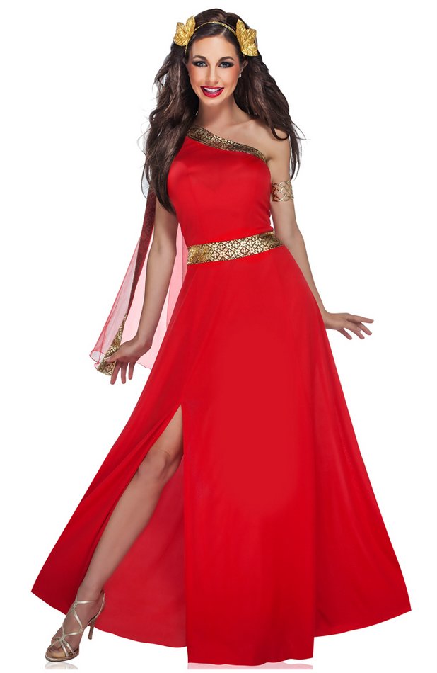 Women's Red Goddess Costume- Candy Apple Costumes - Egyptian Costumes