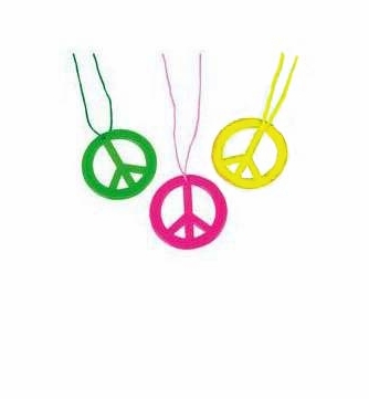 Neon Colored Peace Signs