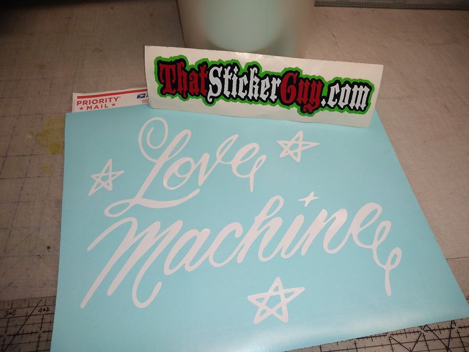 Cheech n Chong LOVE MACHINE Sticker