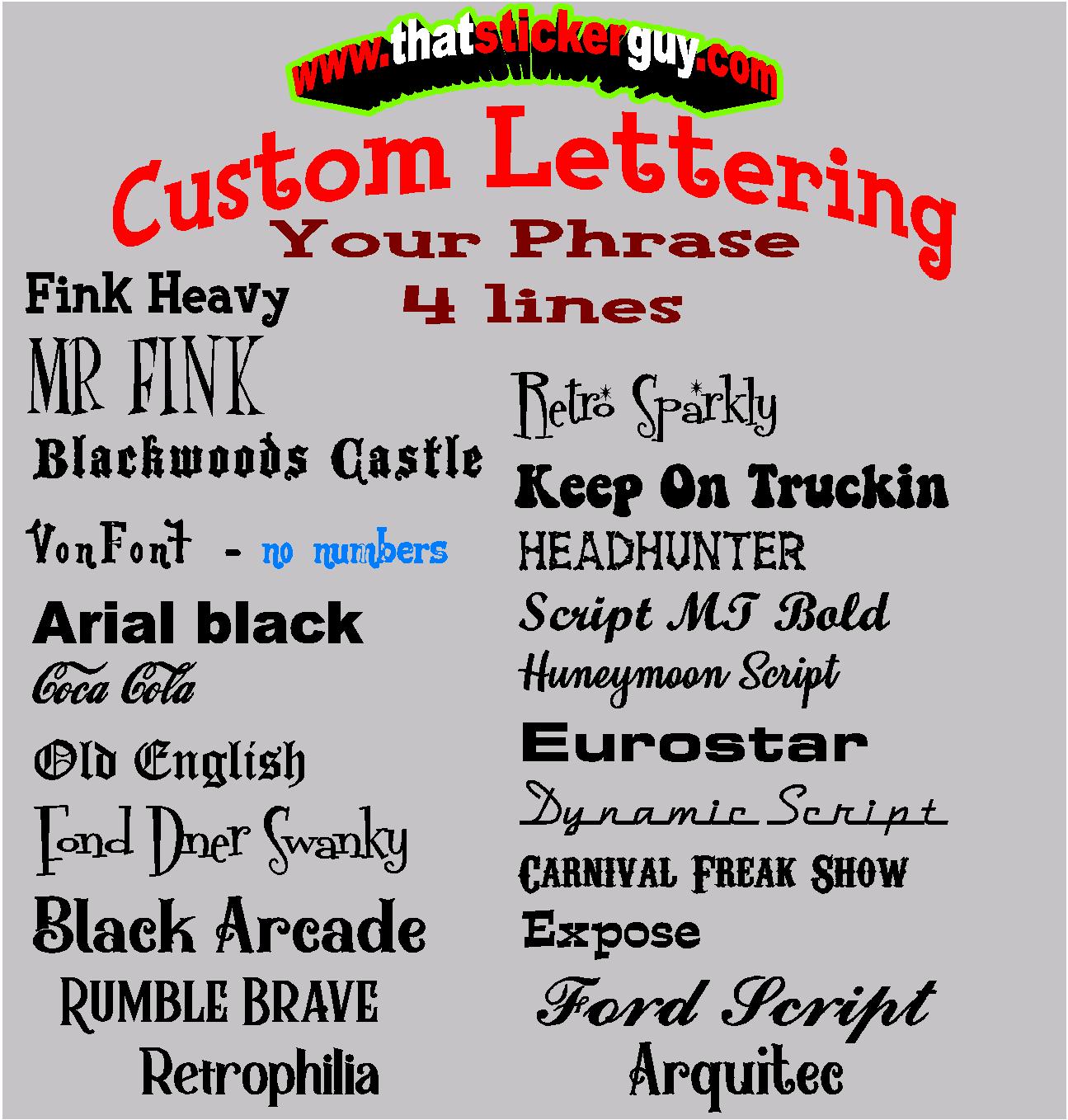 Vintage Rat Rod company door lettering