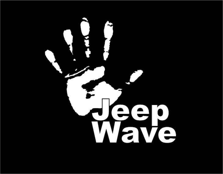 JEEP hand wave sticker