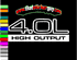 Jeep 4.0 High Output sticker